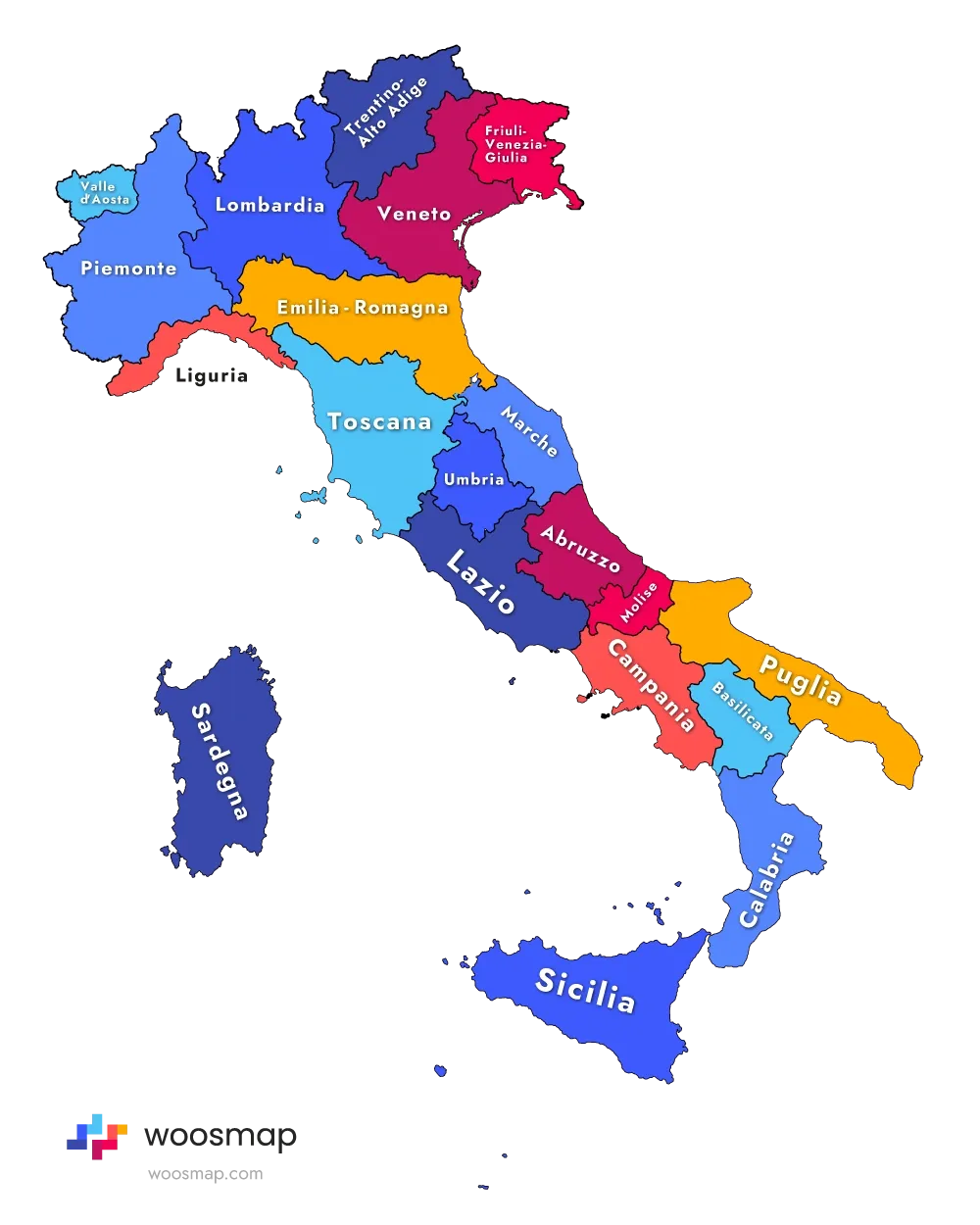 Italy Map Plain